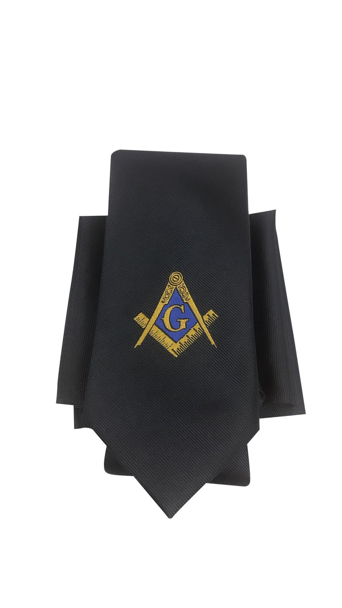 Black Robe Mason Tie